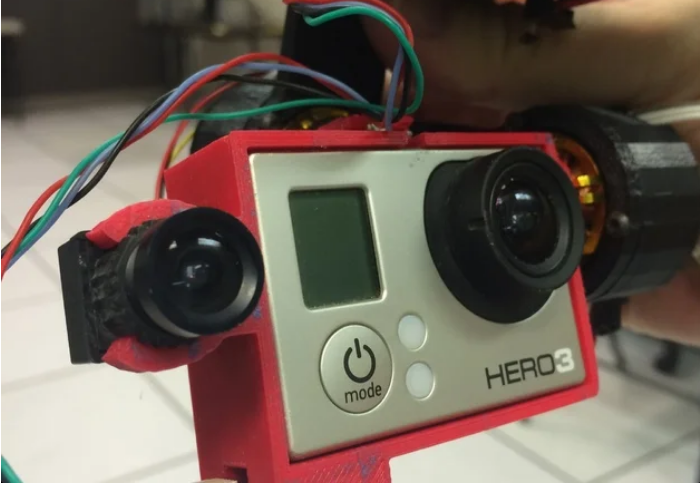 3D printed Gopro Gimbal hardware and mounting plate | 3D models ...