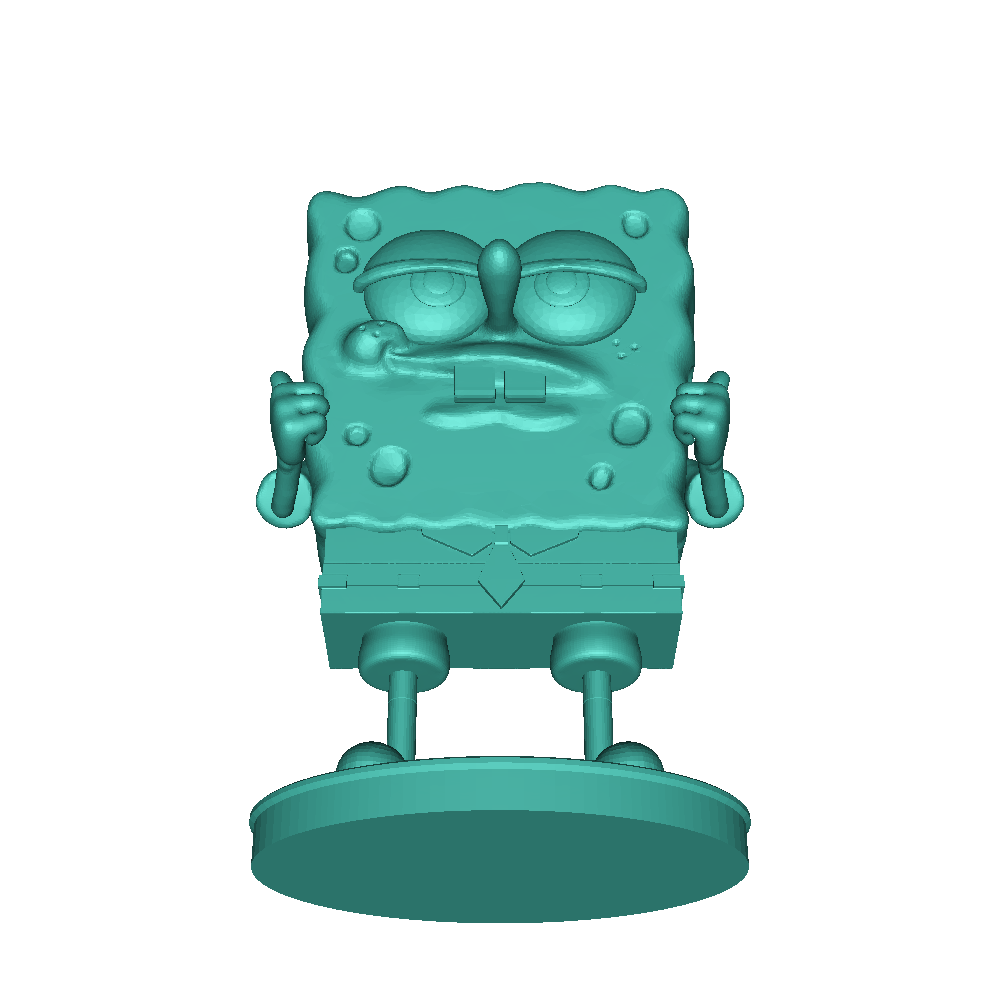 Free Characters & Creatures STL Download - SpongeBob by chesterx