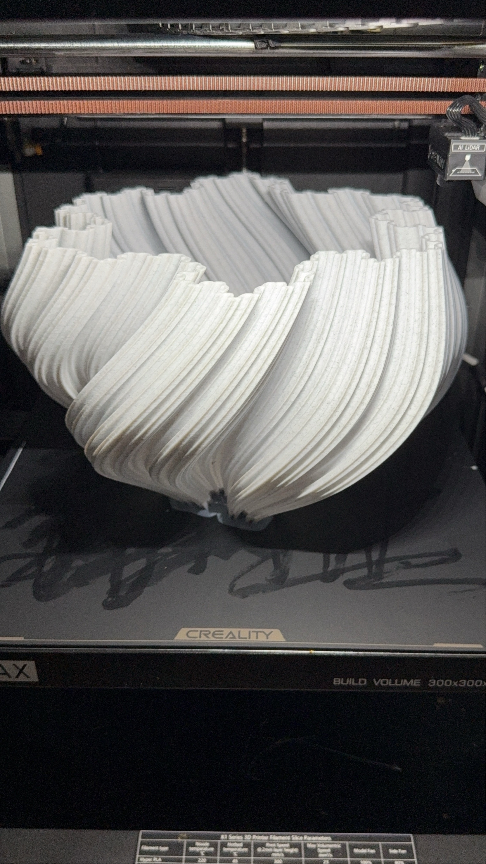 Marble pla amolen brand. Came out great | Creality Cloud
