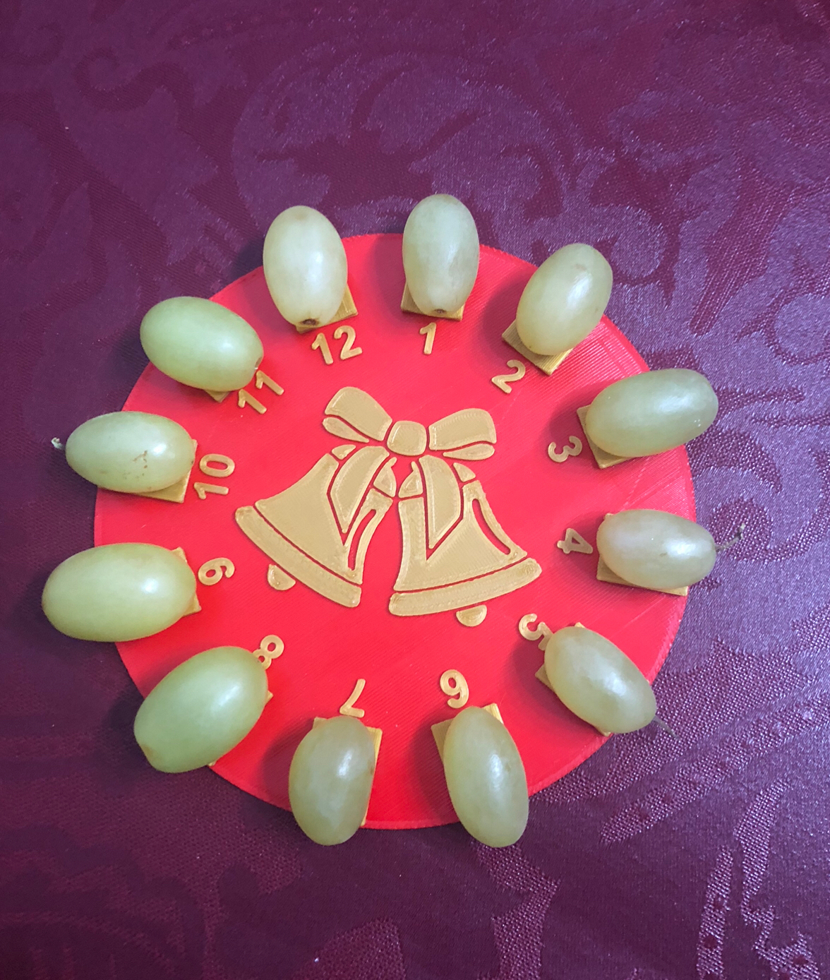 GRAPE PLATE NEW YEAR | 3D models download | Creality Cloud