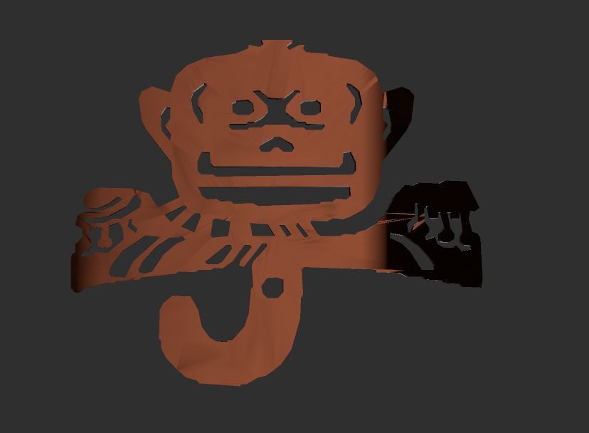 Free Other STL Download - Monkey Close Up Clothing Hangerby LUKANDA21