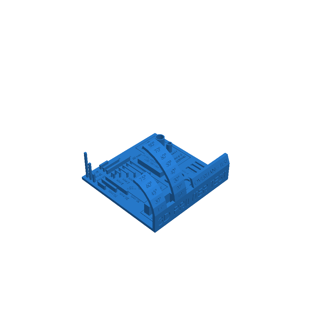 Test Models STL Download - 3d print overhang testerby Creative Craft 3D