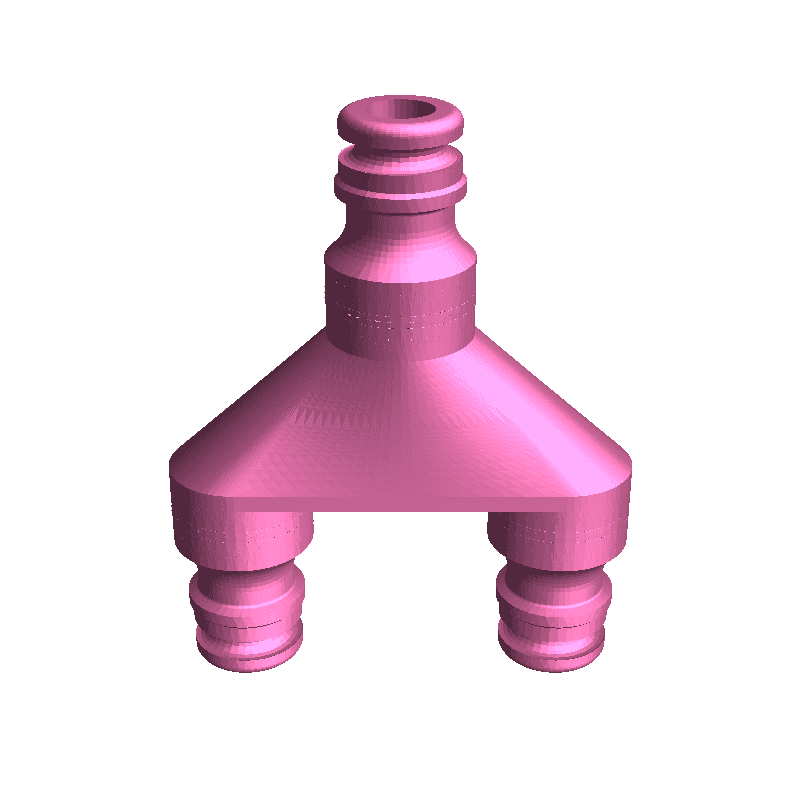 Free Tools & Spare Parts STL Download - hose splitter 2way thingiverse ...