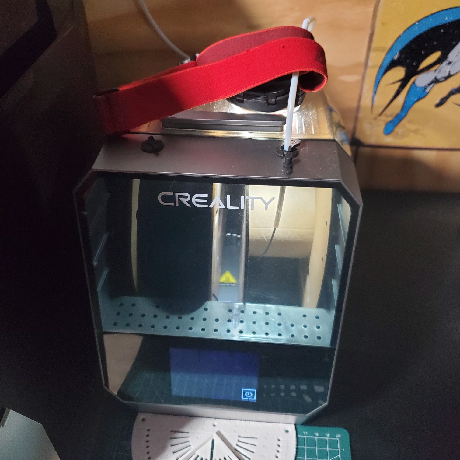 Super friends, I need a light for my Creality Pi duo dryer. Please design something i can print ...