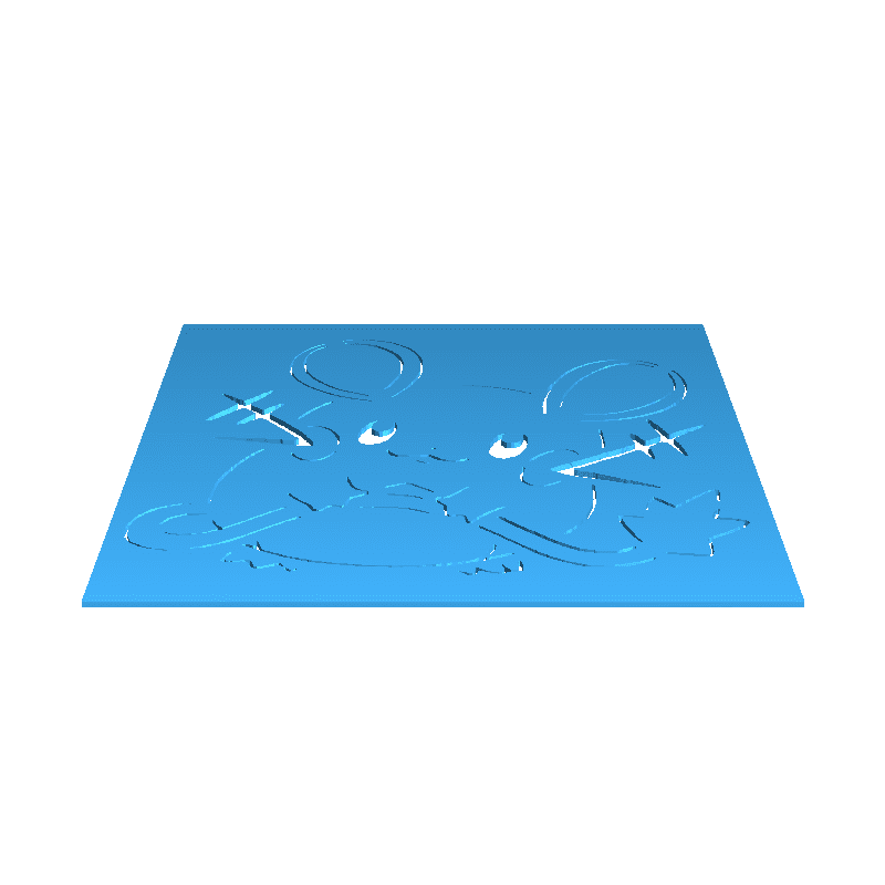 Dedenne stencil | 3D models download | Creality Cloud