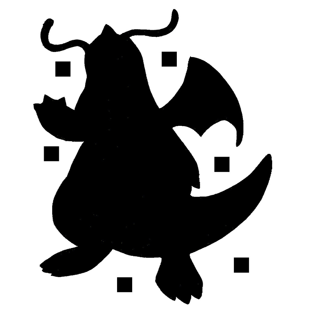 149 Dragonite stencil + 2D | 3D models download | Creality Cloud