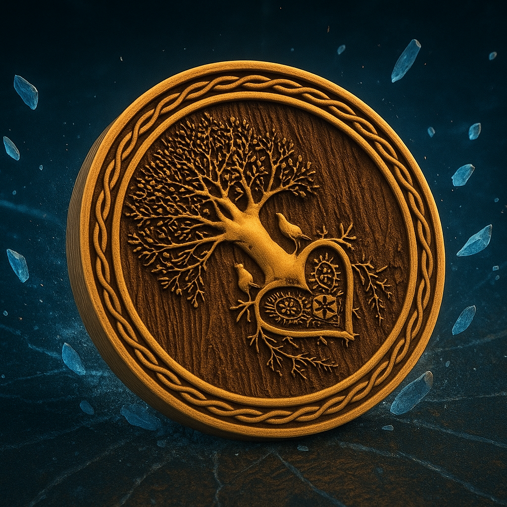 Badges & Coins STL загрузка - [V4] Tree of Life symbol. Celtic style ...