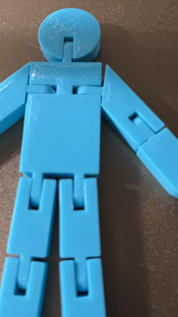 This is a 3D-printed flexible figure created using a Creality Ender-3 ...