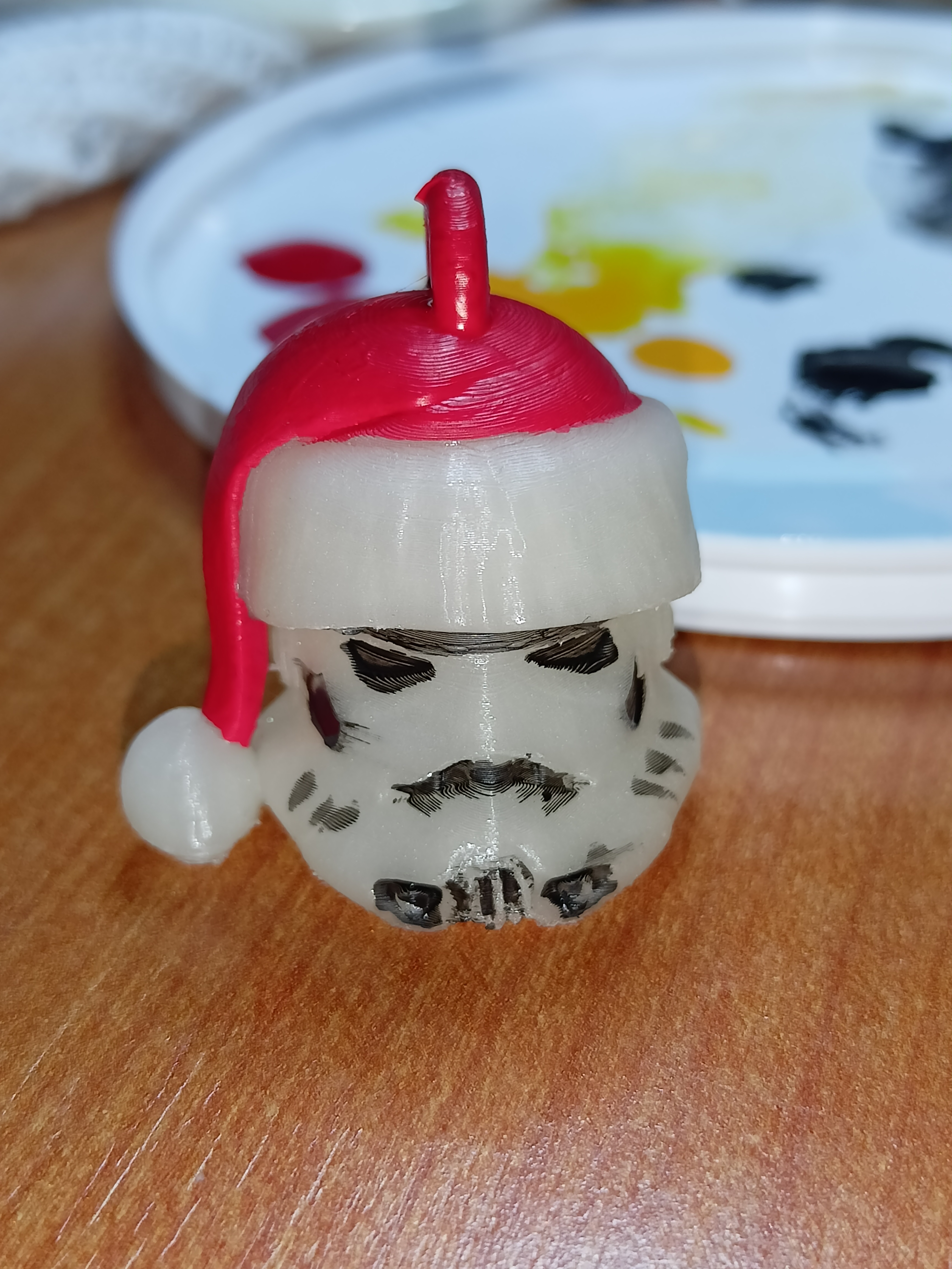 I make FDM printer by fluorescent philament 0.1 resolution. it is cool ...