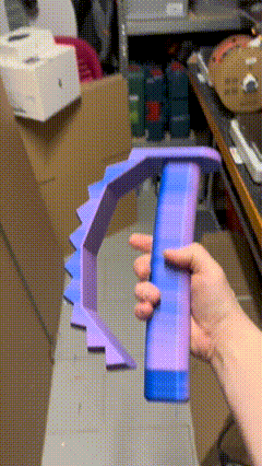3D Printer Files | 3MF File | collapsing sword customizable. split in ...