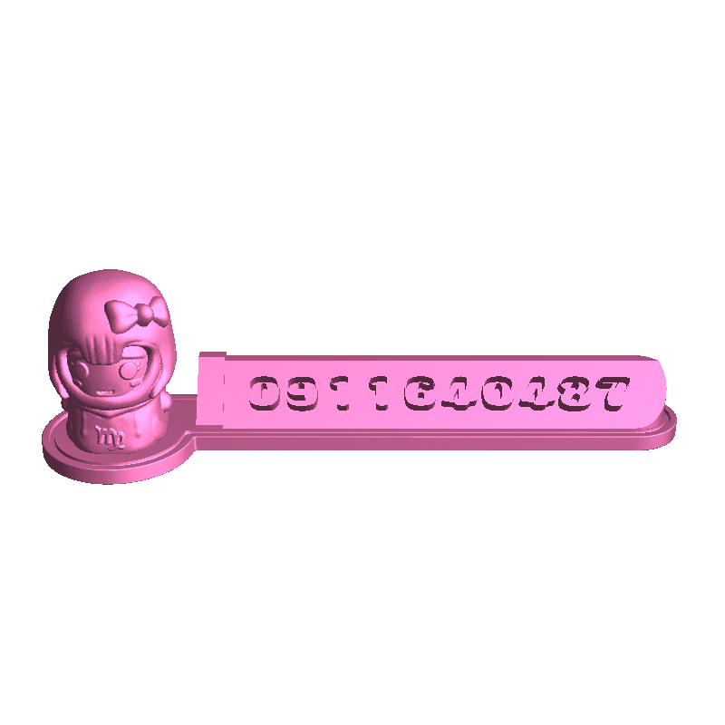 Free Digital Art STL Download - cute phone numberby lulit Keffa