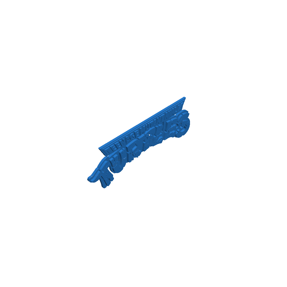 3d Printer Files 3mf File Tmnt Logo 80s Creality Cloud 3299