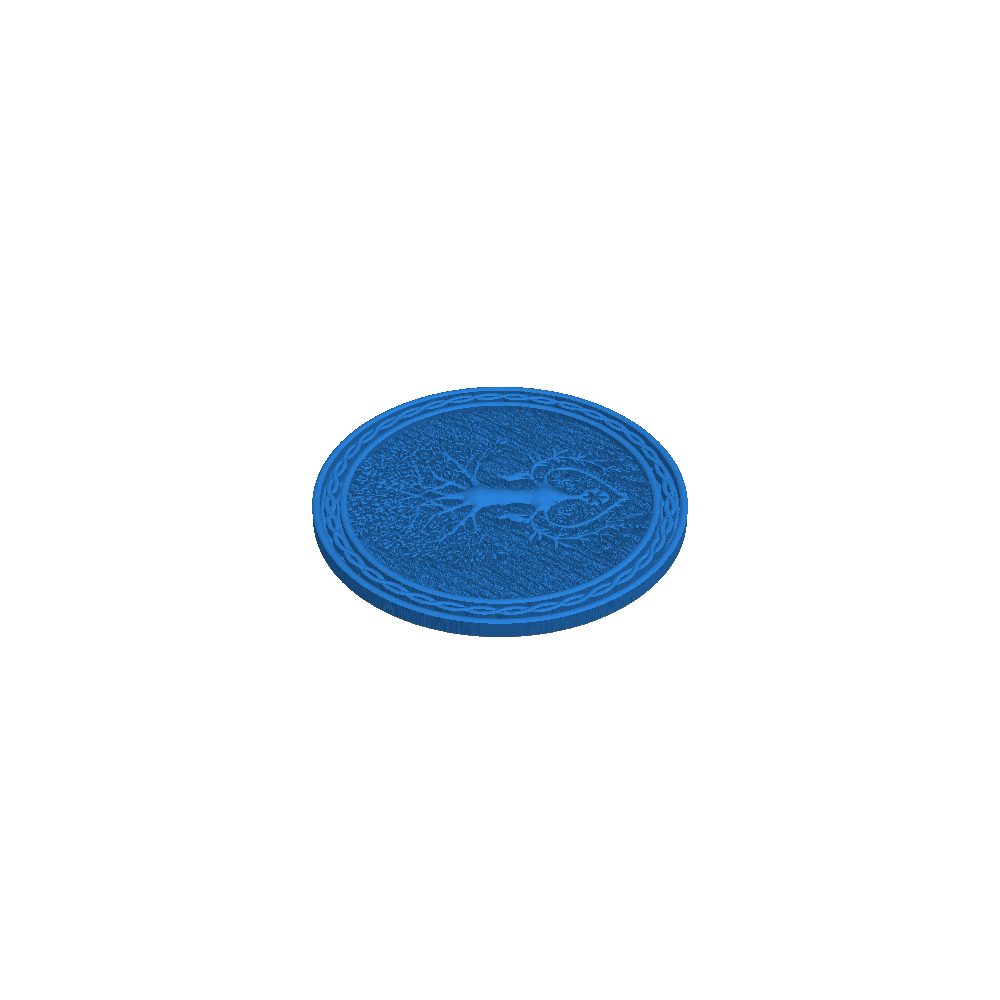 Badges & Coins STL Download - [V4] Tree of Life symbol. Celtic styleby ...