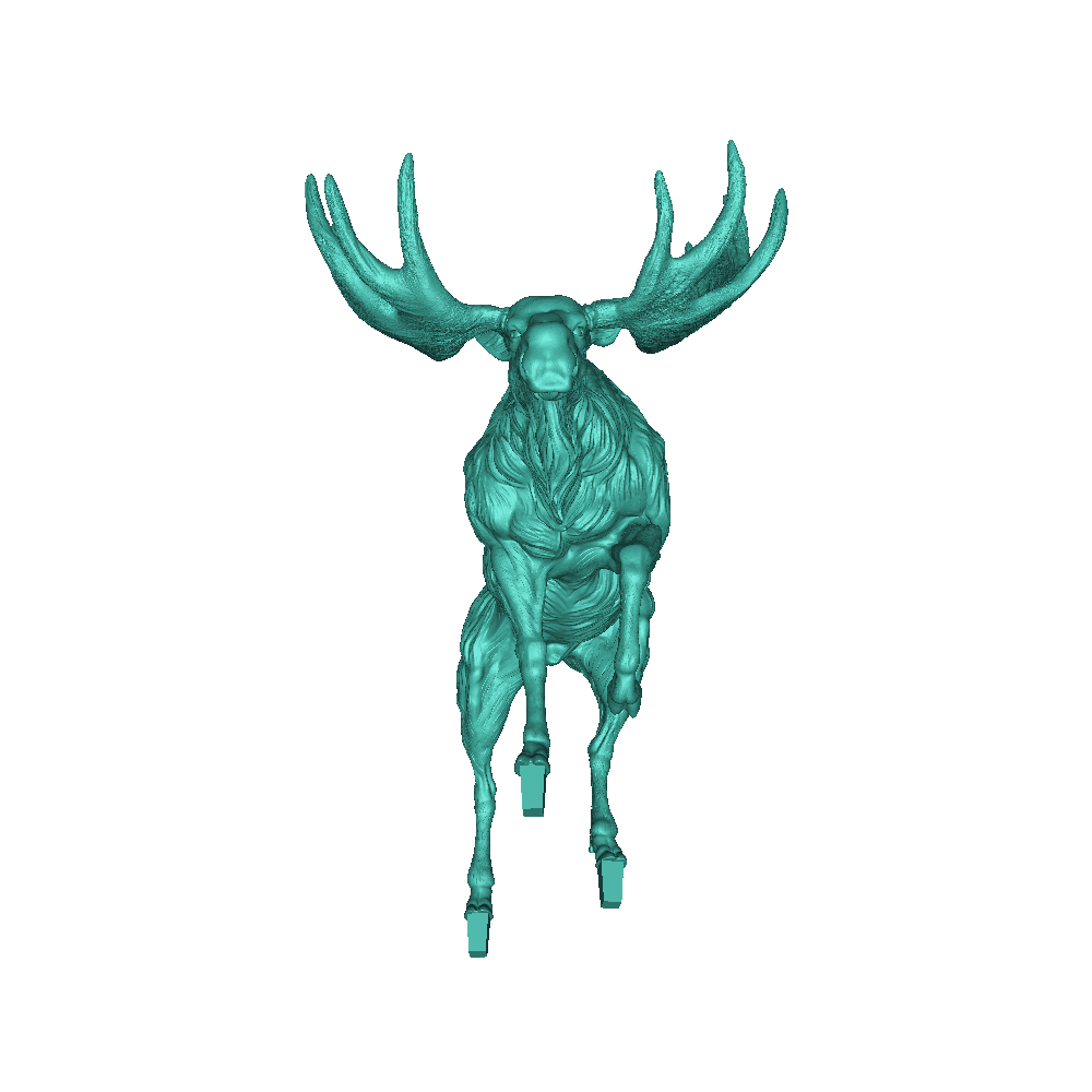Free Sculptures & Artworks STL Download - moose and baseby Adrian Arrindell
