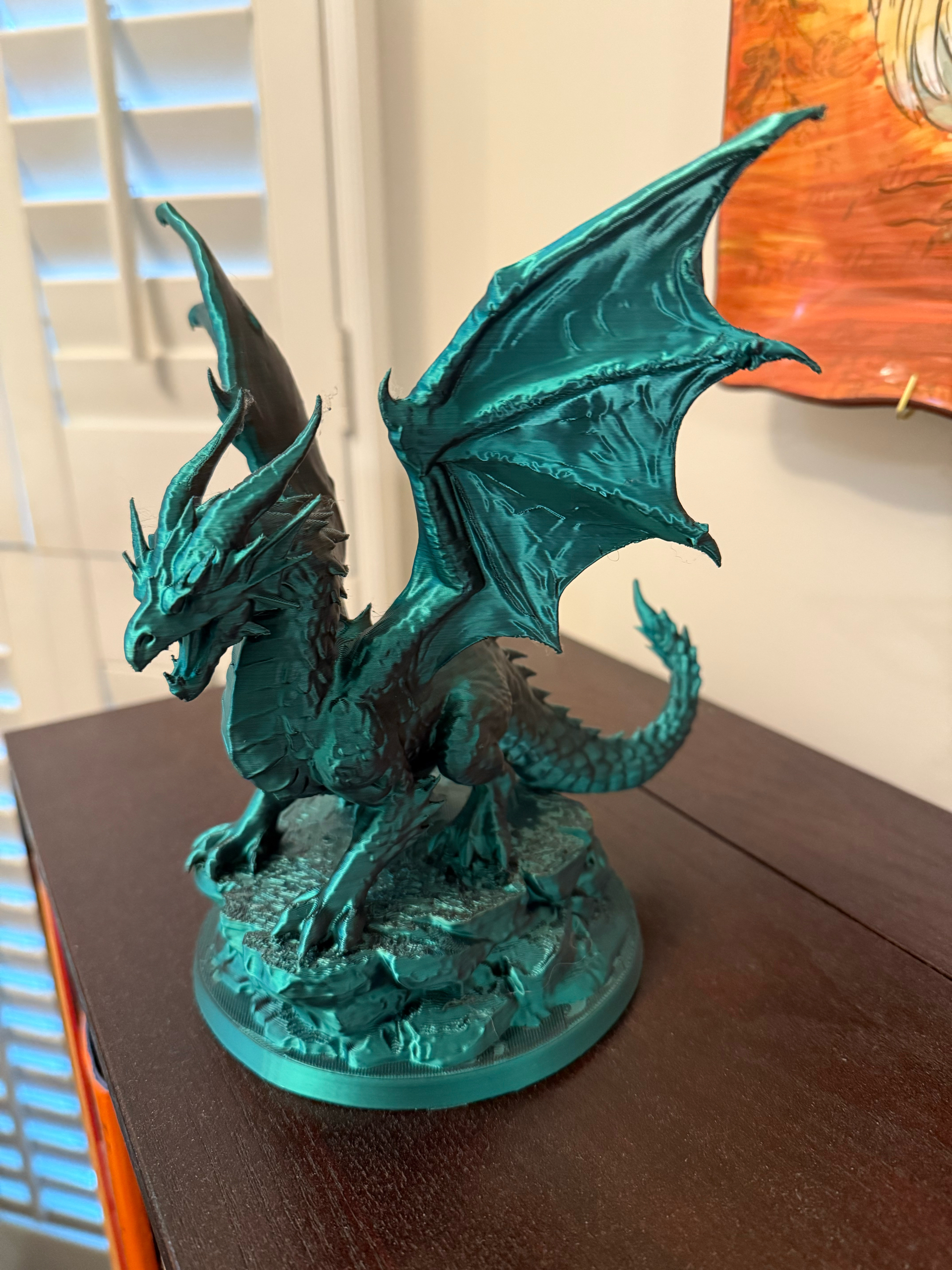 Increased it 200% with a silk PLA. Tree Support needed. Came out great ...