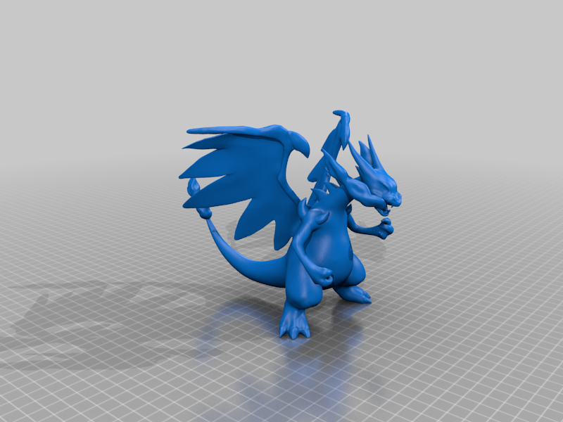 3D Printer Files | 3MF File | mega charizard x | Creality Cloud
