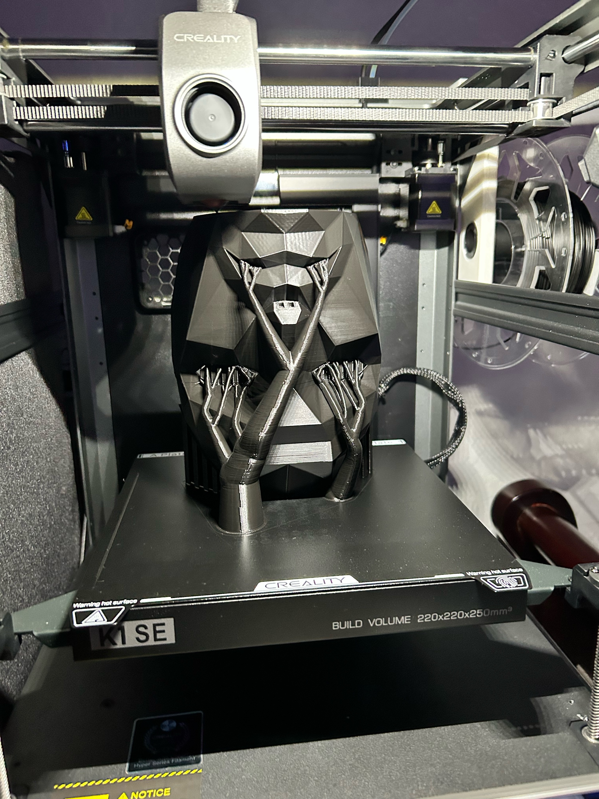 First time printing a mask and this was a very easy print and easy support removal | Creality Cloud