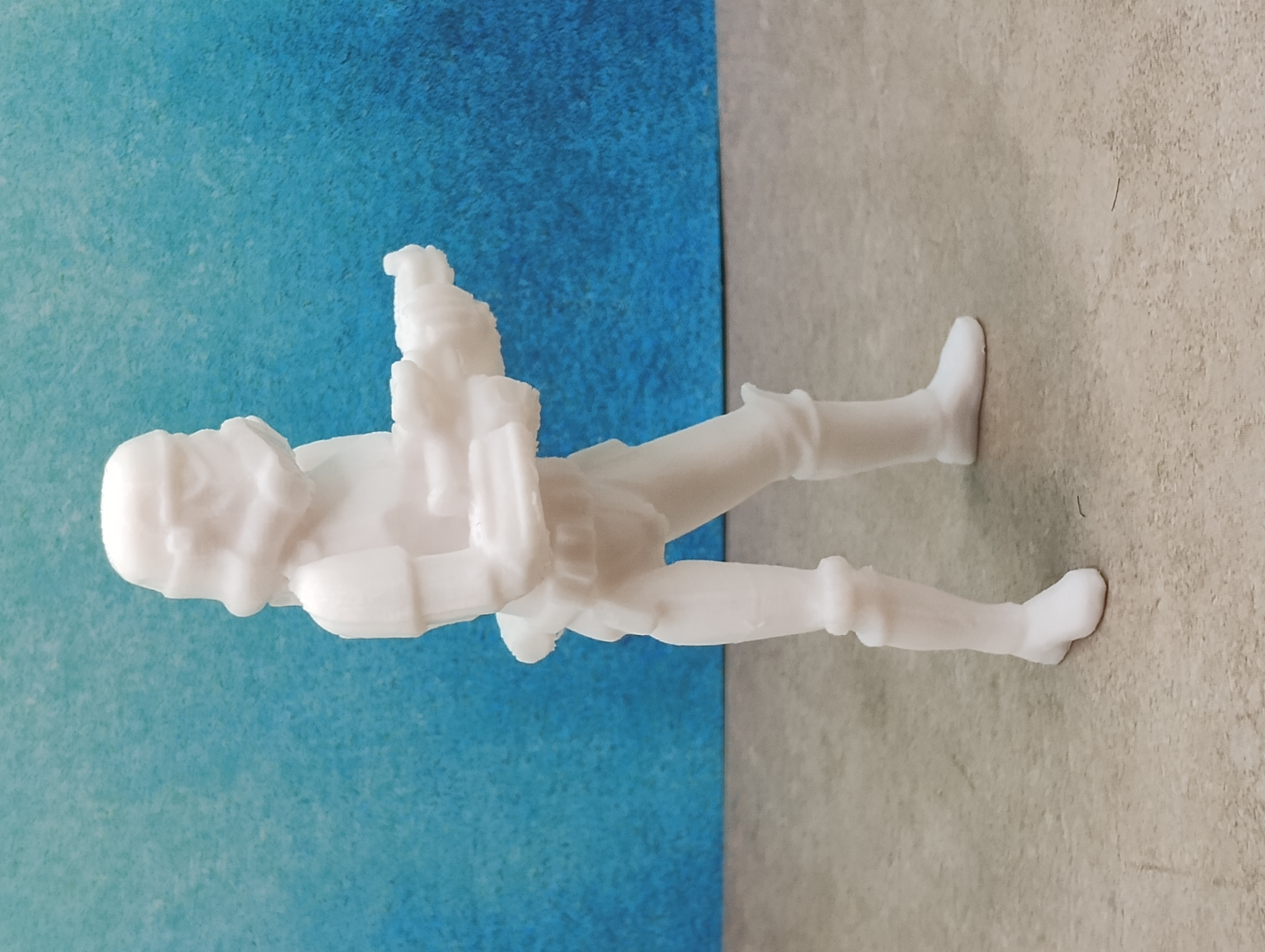 printed this Stormtrooper model yesterday.Taken from a Thingiverse post ...