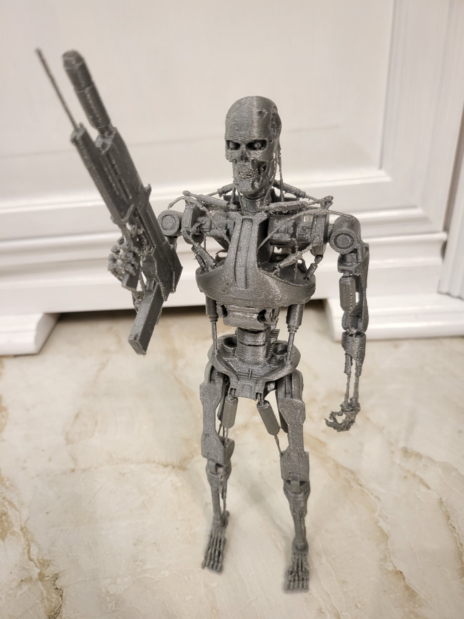 3D Printer Files | 3MF File | t800 endoskeleton with gun | Creality Cloud