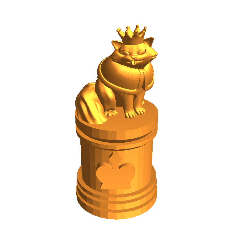 Free Board Games & Card Games STL Download - Cat Chess Setby SMT_M 🦊