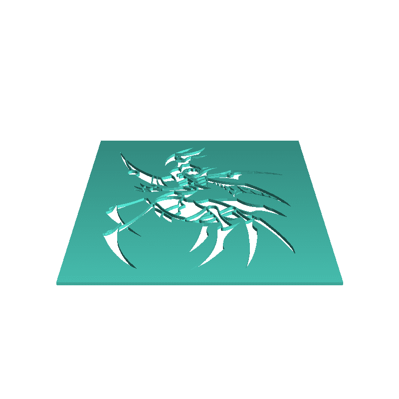 Free Digital Art STL Download - Insect Demon stencilby SMT_M 🦊