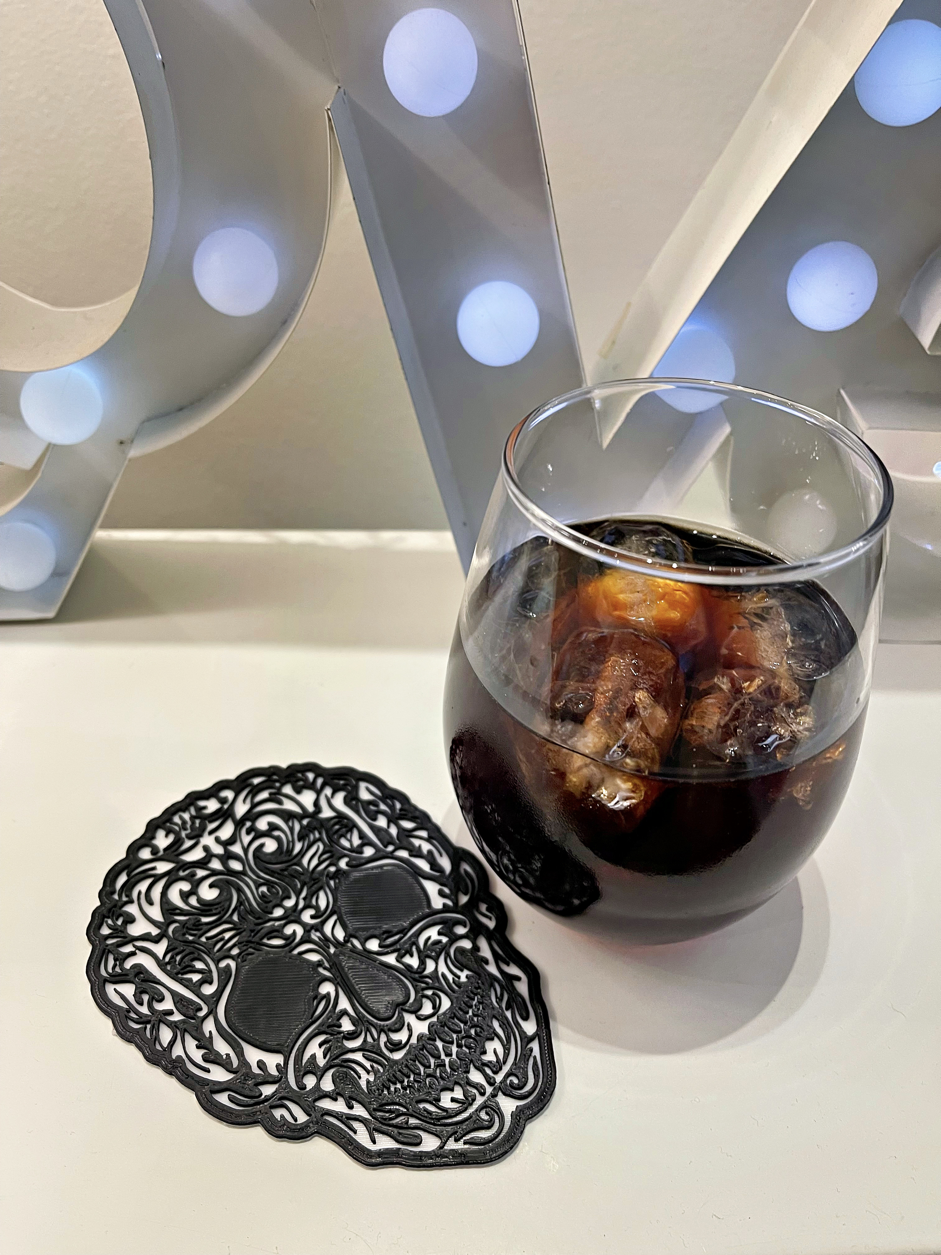 SKULL COASTER No1- PRINT IN PLACE | 3D models download | Creality Cloud