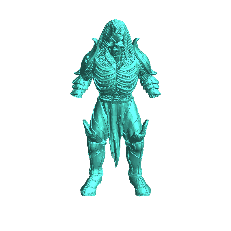 Characters & Creatures STL Download - Skeleton warrior with two axes ...