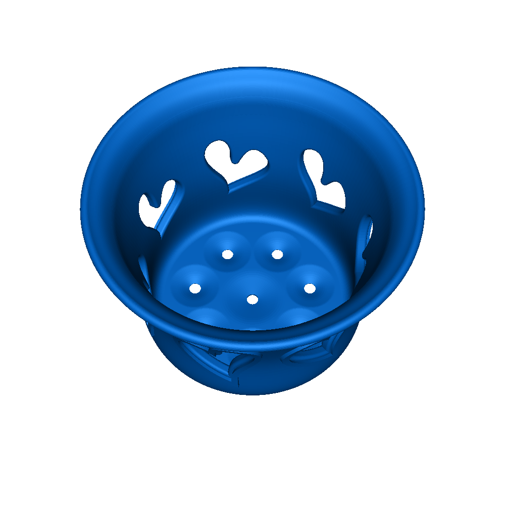 3D Printer Files | 3MF File | Heart flower pot | Creality Cloud