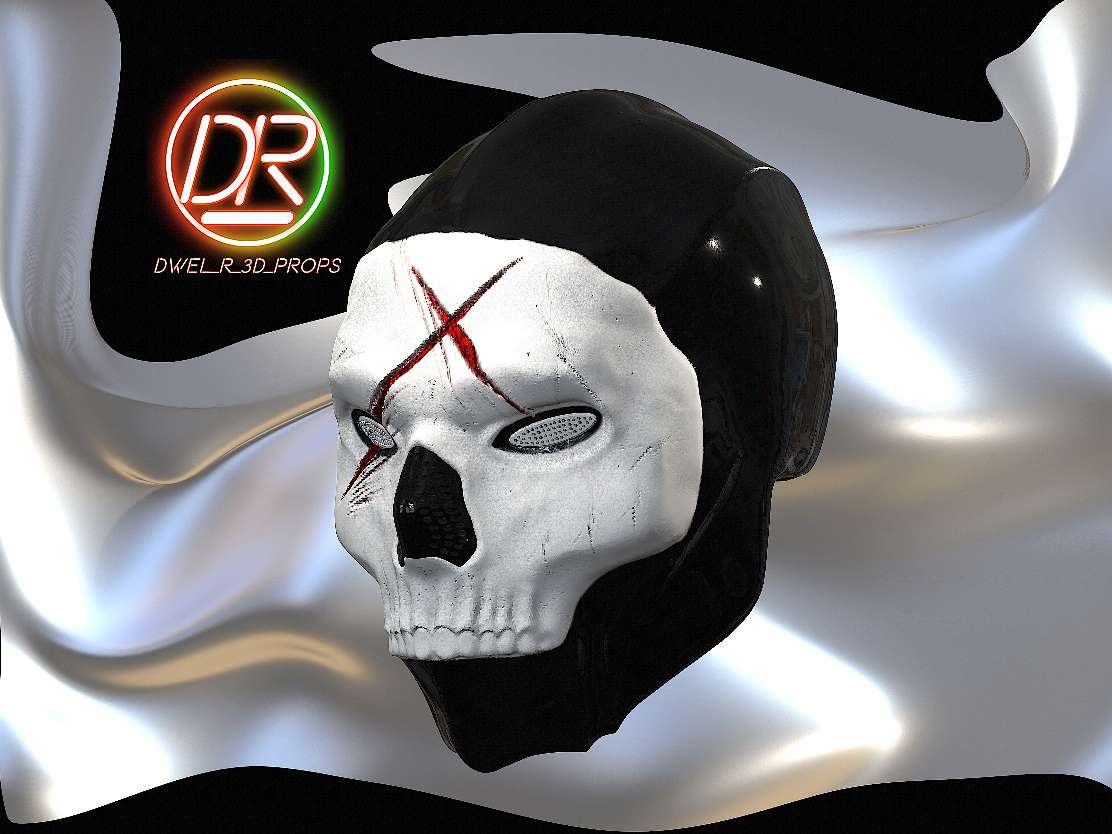 Cosplay STL Download - Red X v3 Helmet by Dwel_R_3D_Props