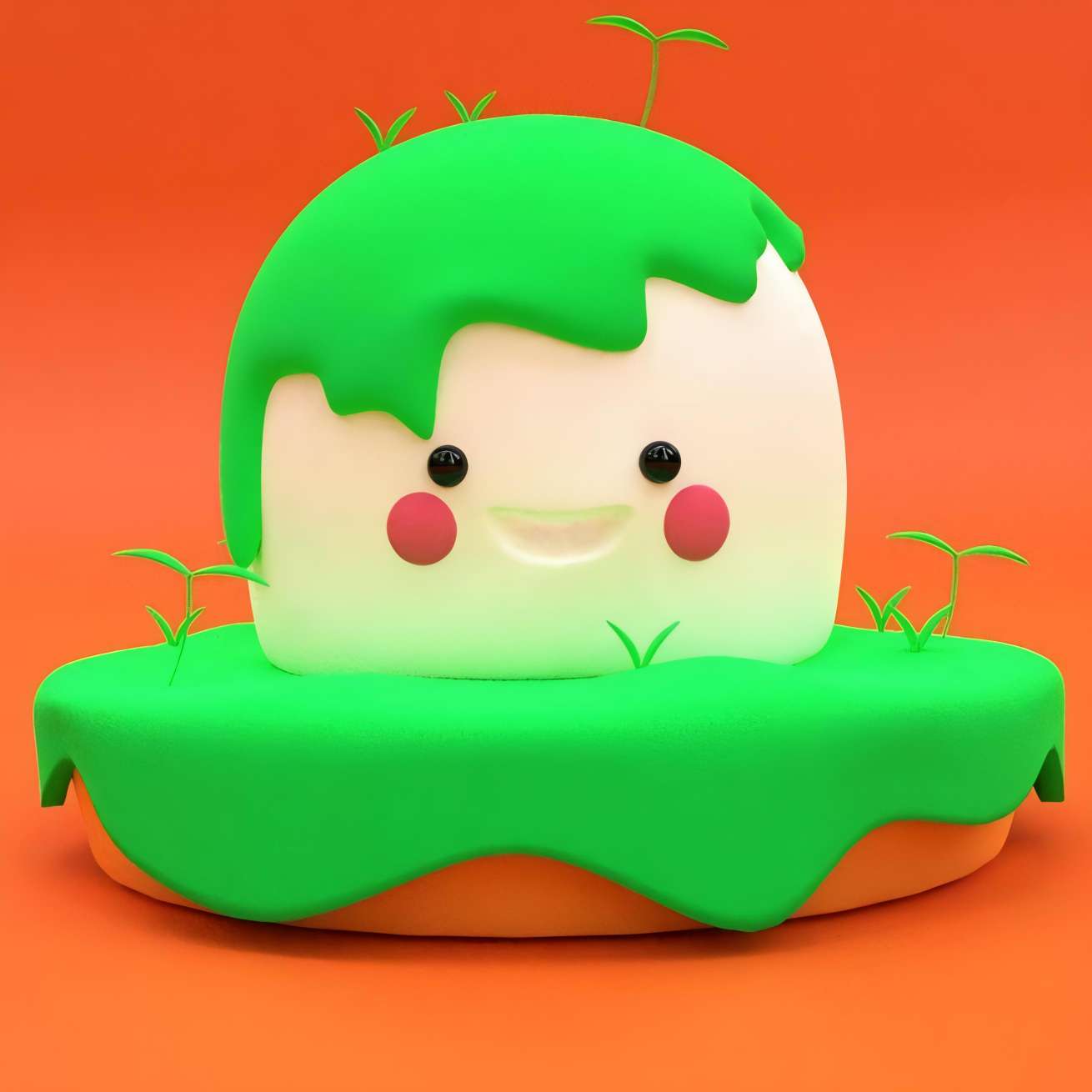 Cute Rabbit,Cute plant,Dwarf Buddy,Cute Luna ghost and kirby | 3D ...