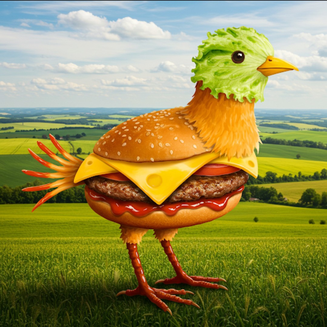 una criatura híbrida fantástica que combina elementos de un pájaro y ...