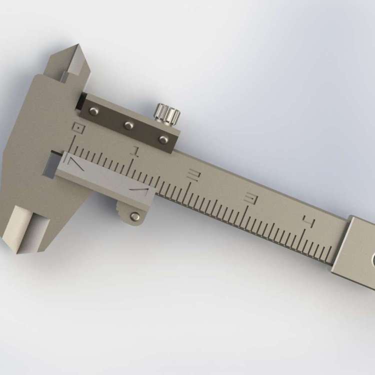 Mini Vernier Caliper 3D Model