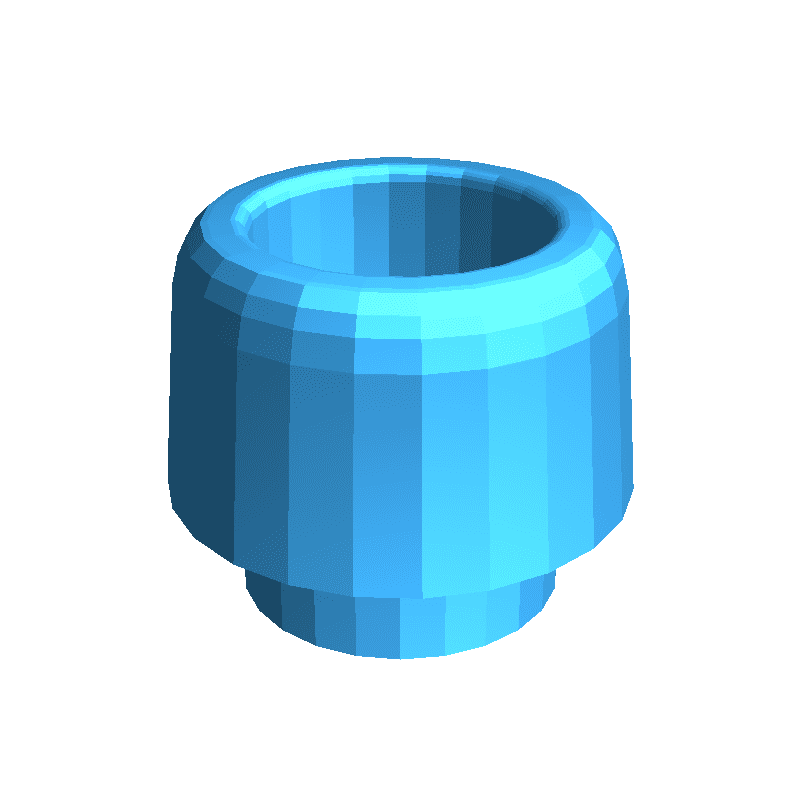 3D Printer Parts STL Download - Drip Tip Short 810 Roundover Edgeby Cedri