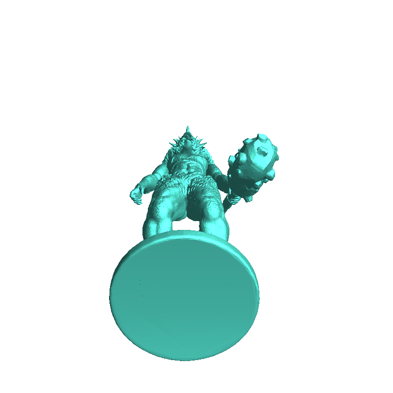 Characters & Creatures STL Download - Demon with double horns standing ...