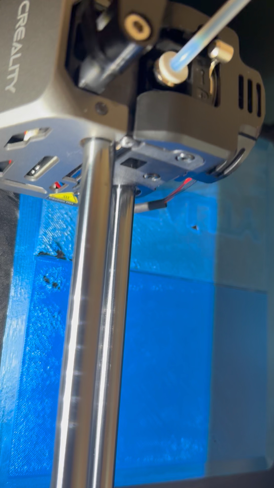 My K1C does not working. I put pla filament and put plenty of glue. Problem with heating with ...