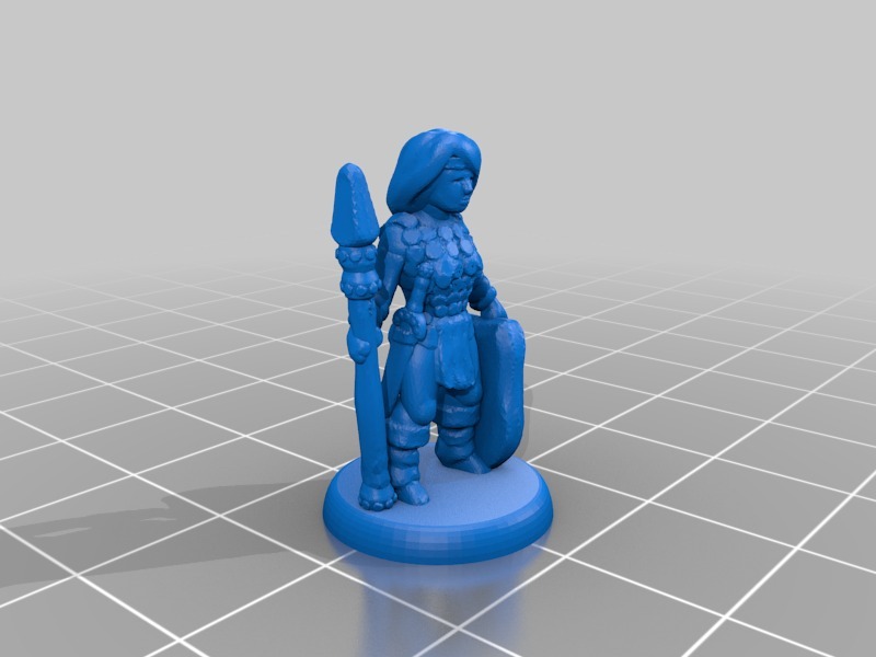 Free Miniature Games And Accessories Stl Download Shieldmaiden 18mm