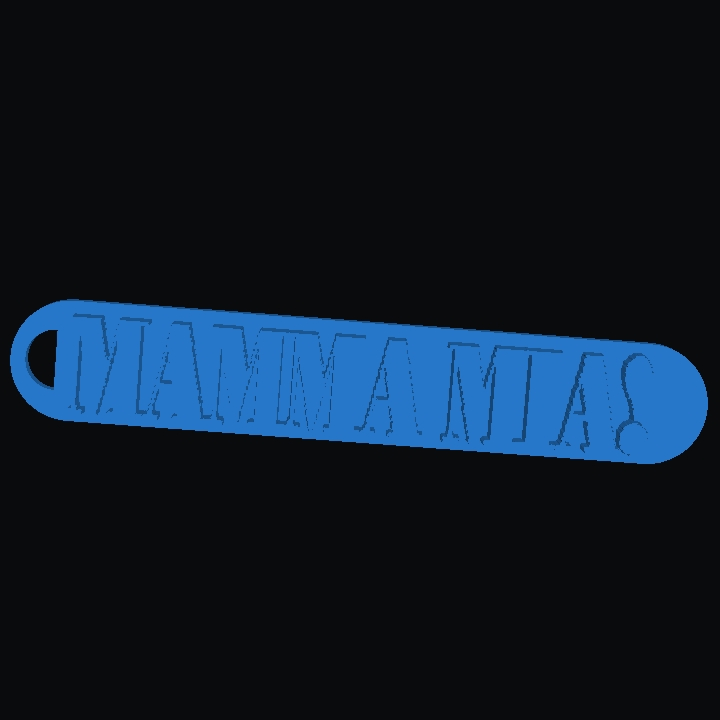 Free Personal Accessories STL Download - mamma mia key chainby Johan Swart