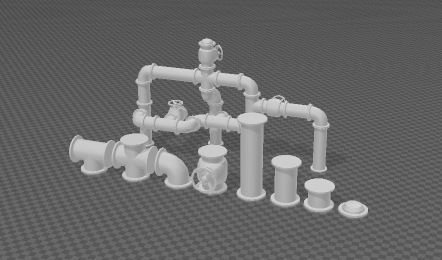 pipes - terrain | 3D models download | Creality Cloud