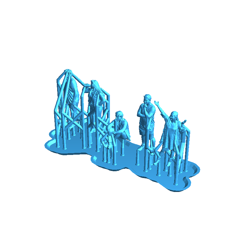 Finally some ordinary people, increased height to 25mm. This gives you ...