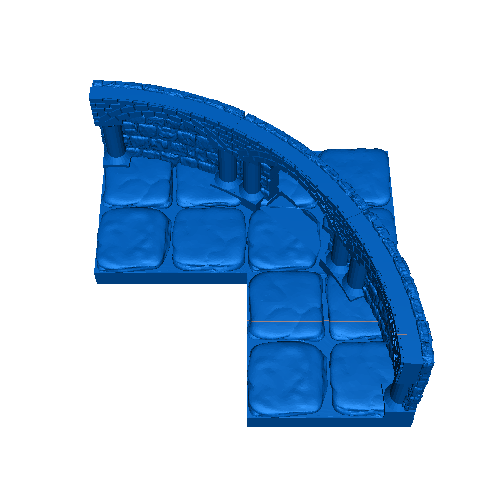 Free Miniature Games & Accessories STL Download - DnD Curved Walls ...