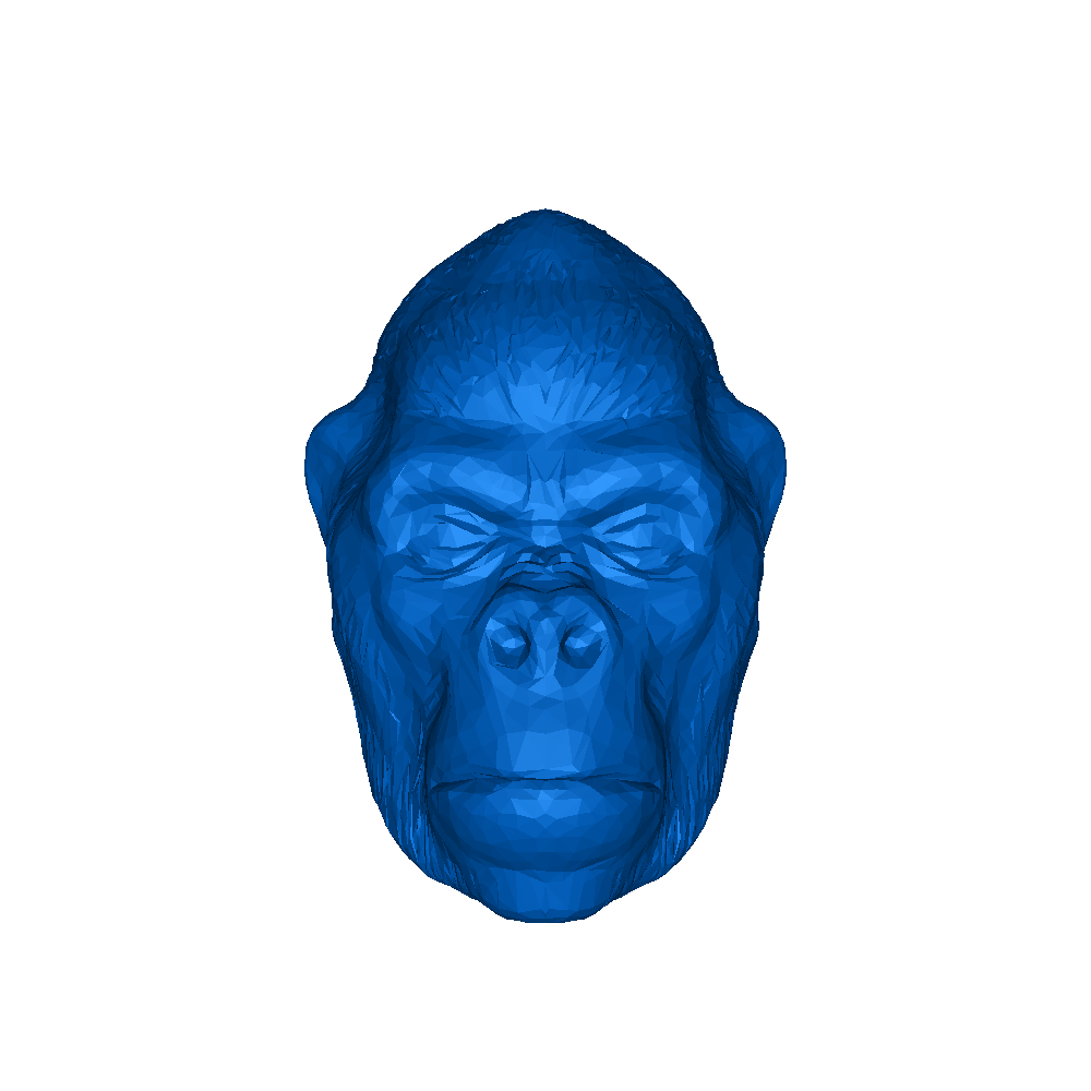 Free Sculptures & Artworks STL Download - Harambe Headby user4271320810