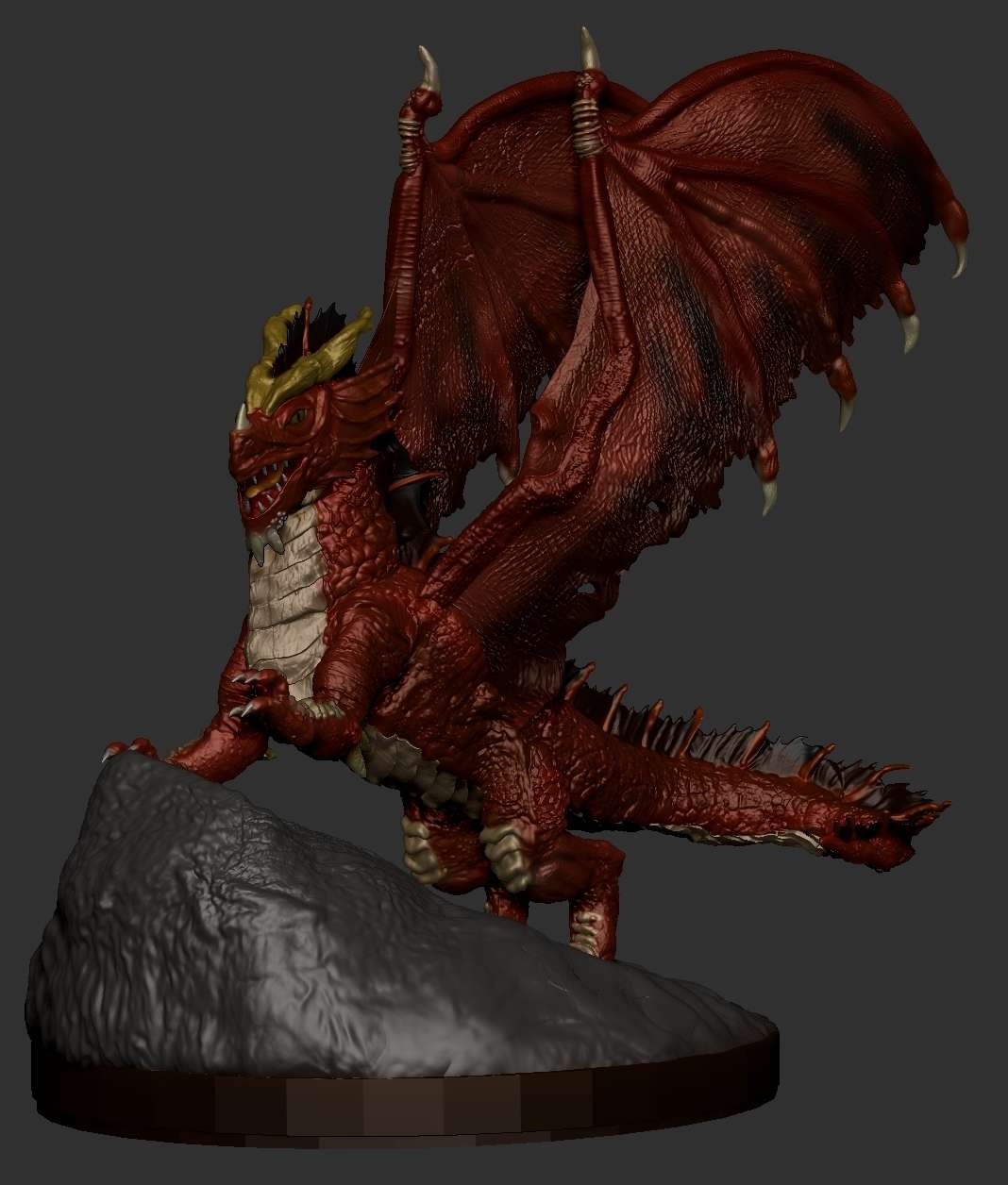 Red dragon DnD- Dragon rouge DnD | 3D models download | Creality Cloud