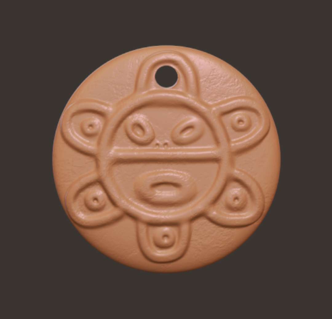 Taino Sun Pendent | 3D models download | Creality Cloud