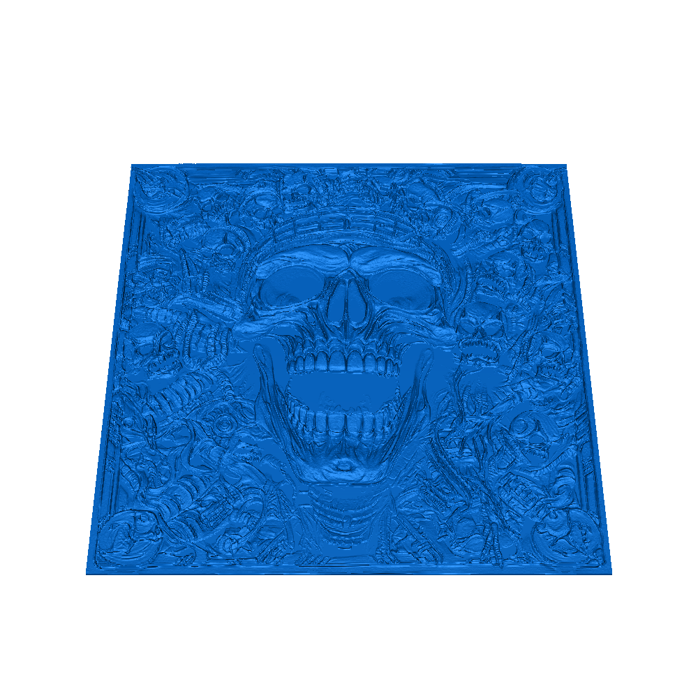 Free Sculptures & Artworks STL Download - skull faceby BubbaShady69