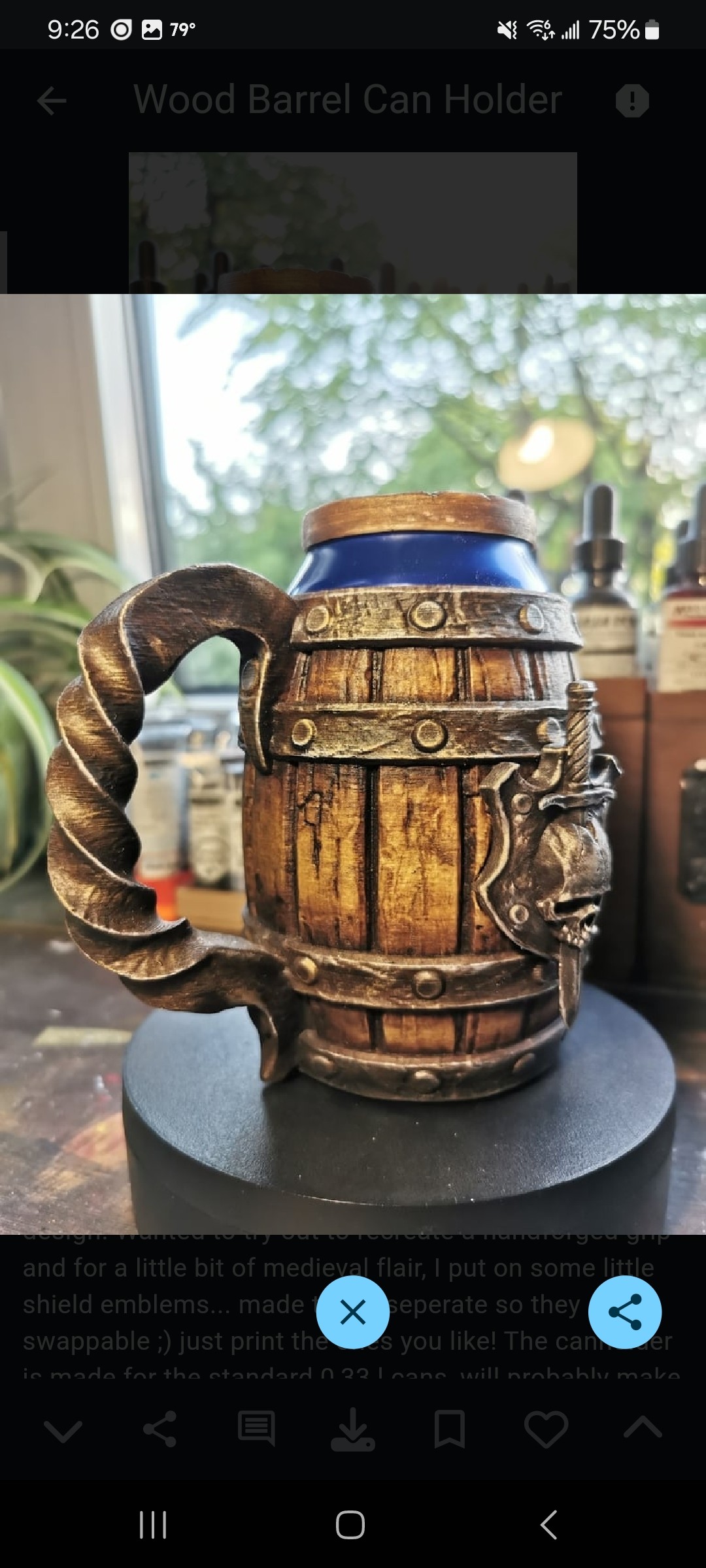 gratuita Home Decorations & Ornaments STL Descarga - barrel mug ...