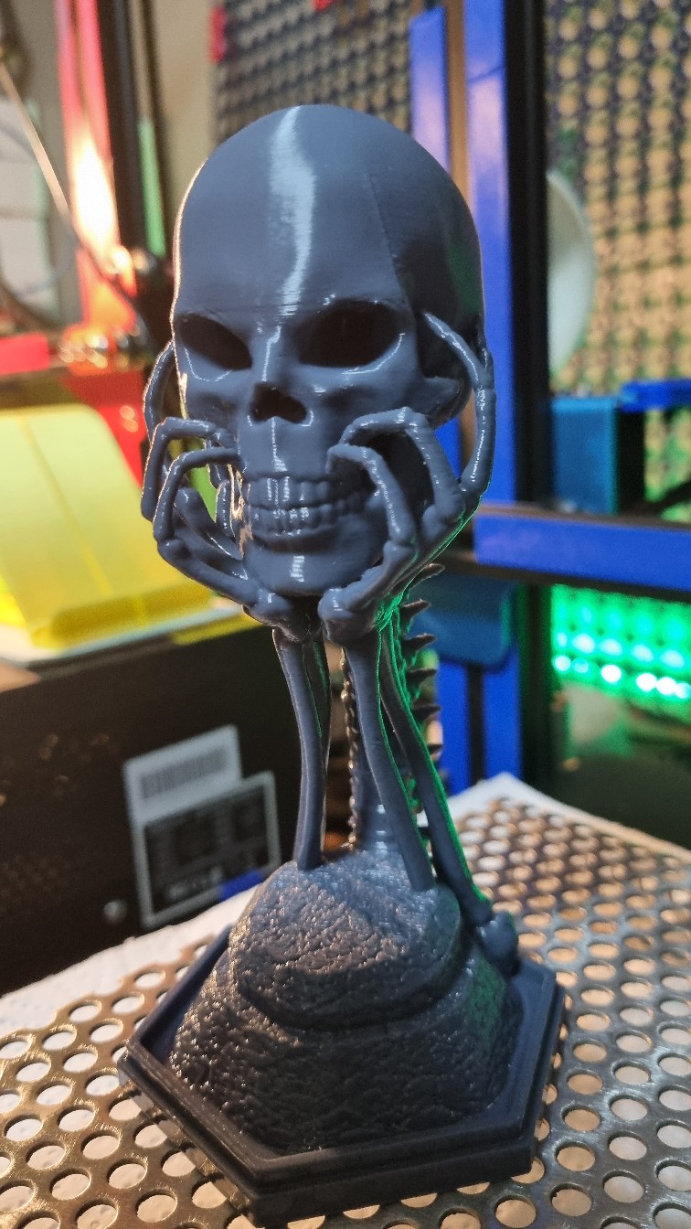 Very nice design. Printed in esun Grey ABS ans vapor smoothed. Printed with supports. Works ...