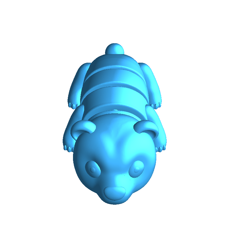 How adorable is this articulated bear keychain I printed on my Creality ...