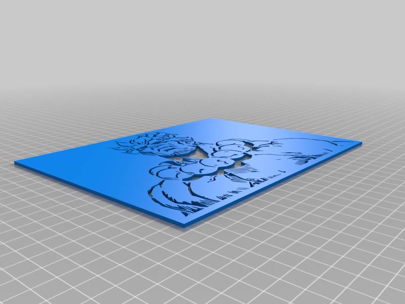 Free Digital Art STL Download - Akuma stencil 3by SMT_M 🦊