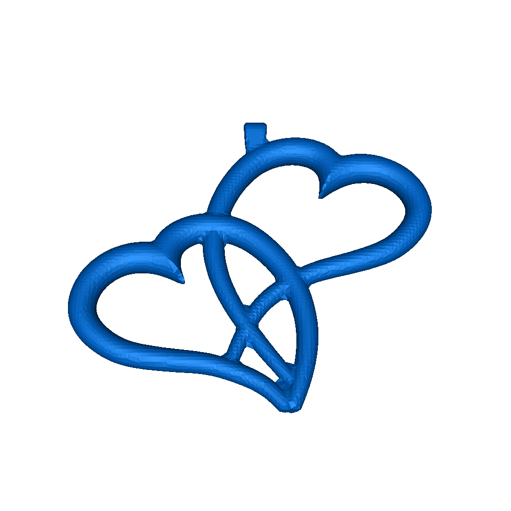 Free Jewelry & Accessories STL Download - Entangled Hearts pendant by ...