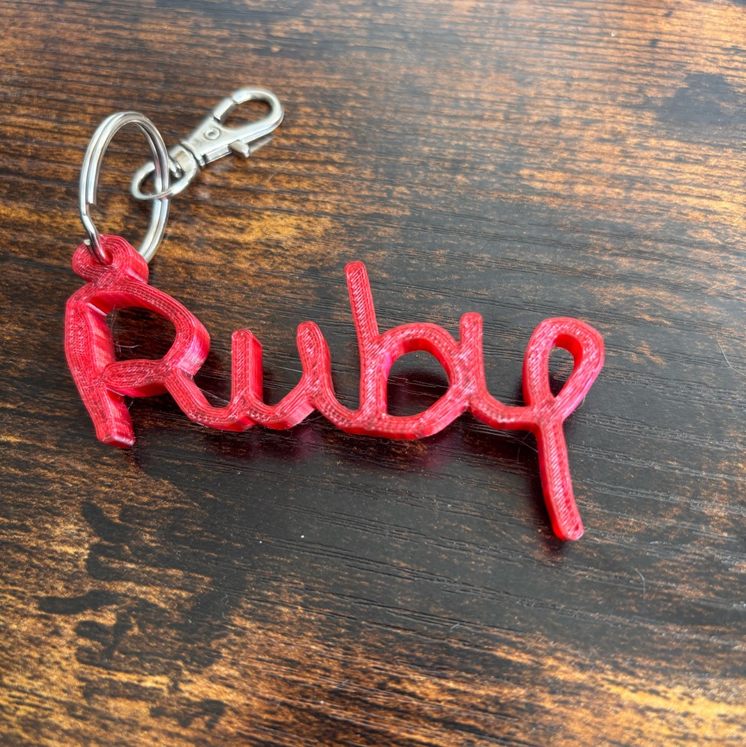 3D Printer Files | 3MF File | Ruby keychain | Creality Cloud